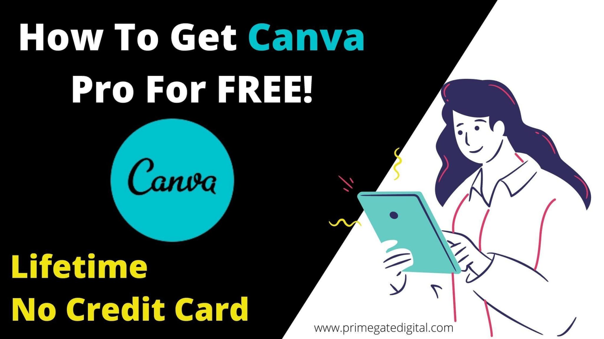 2 Steps To Unlock Canva Pro For FREE Lifetime No Credit Card 